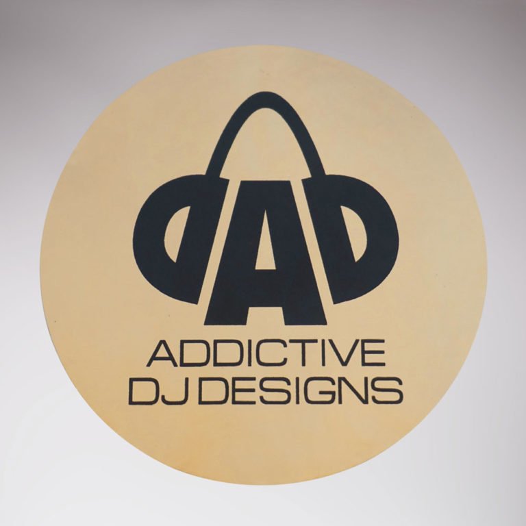 ADD Logo Gold Sticker - ADD aka Addictive DJ Designs